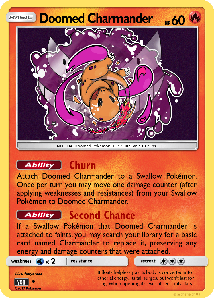 Doomed Charmander by foxyoreos