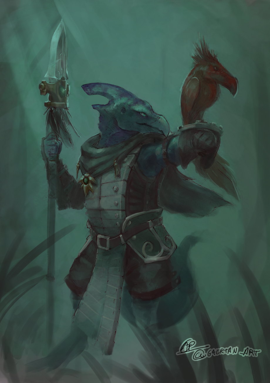 Lizardfolk Ranger by Gaertan