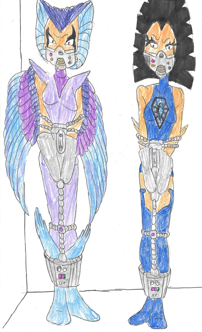 Shi'ar Sisters Subdued by Godzilla713