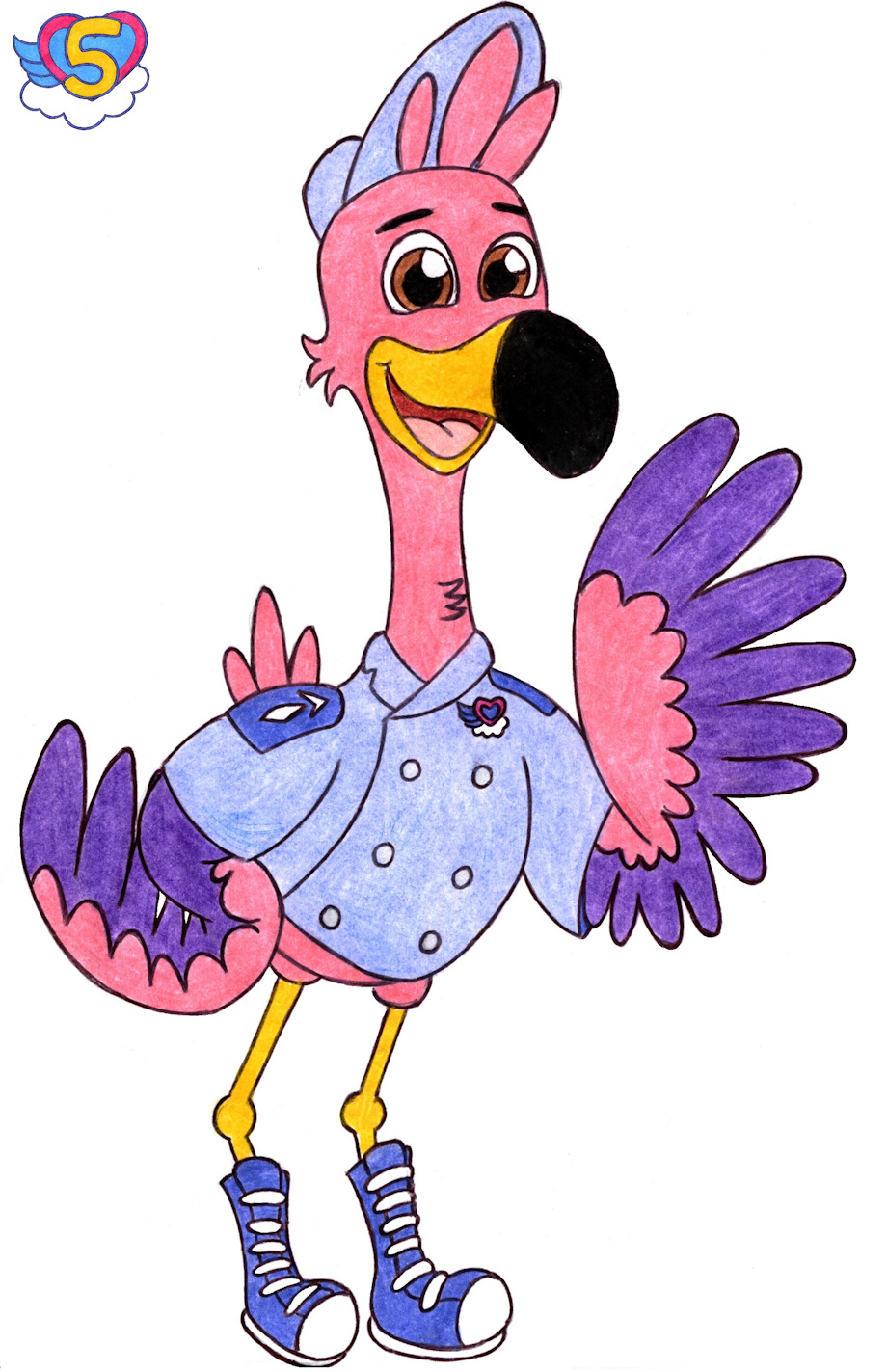 Freddy The Flamingo by BlazeHeartPanther