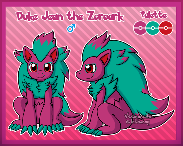 [Commission] Zoroark OC Reference Sheets by Veemonsito