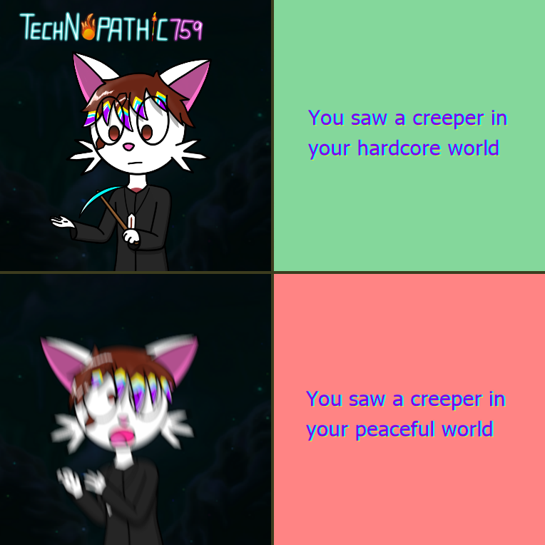 POV you saw a creeper by Netherkitty