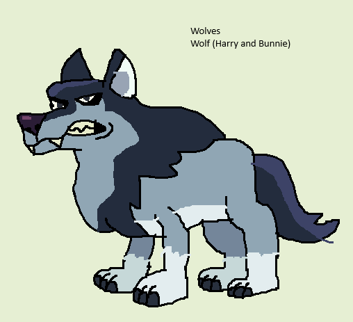 Wolf Daily Character - Wolf (Harry and Bunnie) by Spongebob155