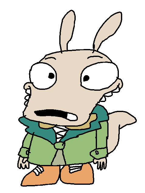 Rocko Wallaby in his Green Suit by MabelTheToysLover