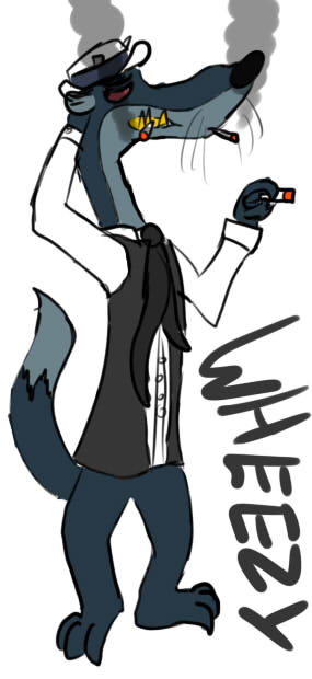 Wheezy by SpazzyHyena