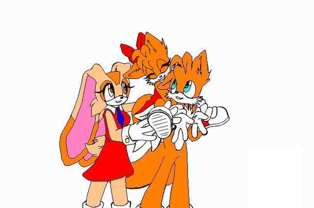Tails, Cream, and Sarah by SonicTUFFandMLP