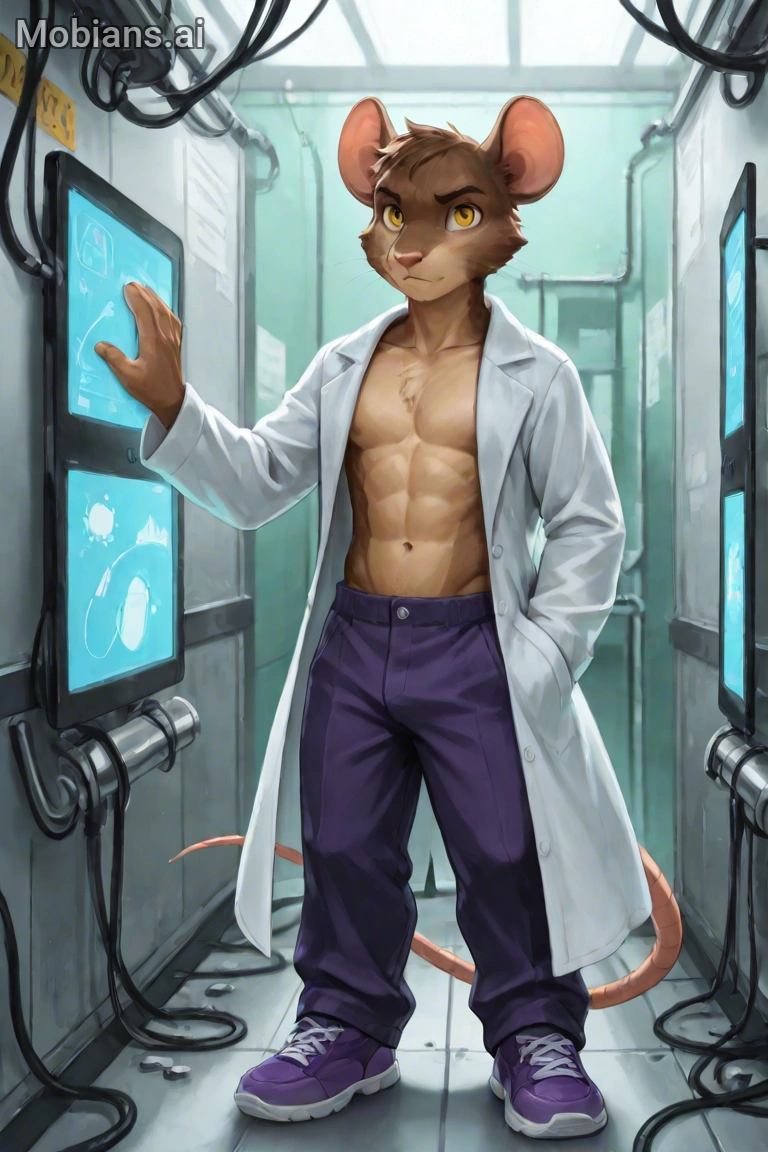 Bucky in the Lab (Ai) by 2BIT