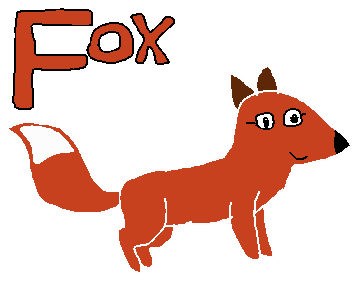 Poppy the Fox in Animal Alphabet by KiffAndFriends