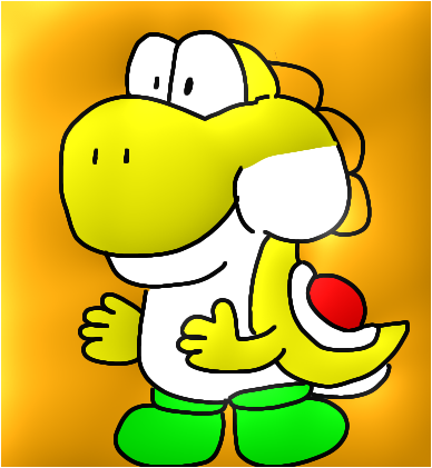 chibi yellow yoshi by frogtable125