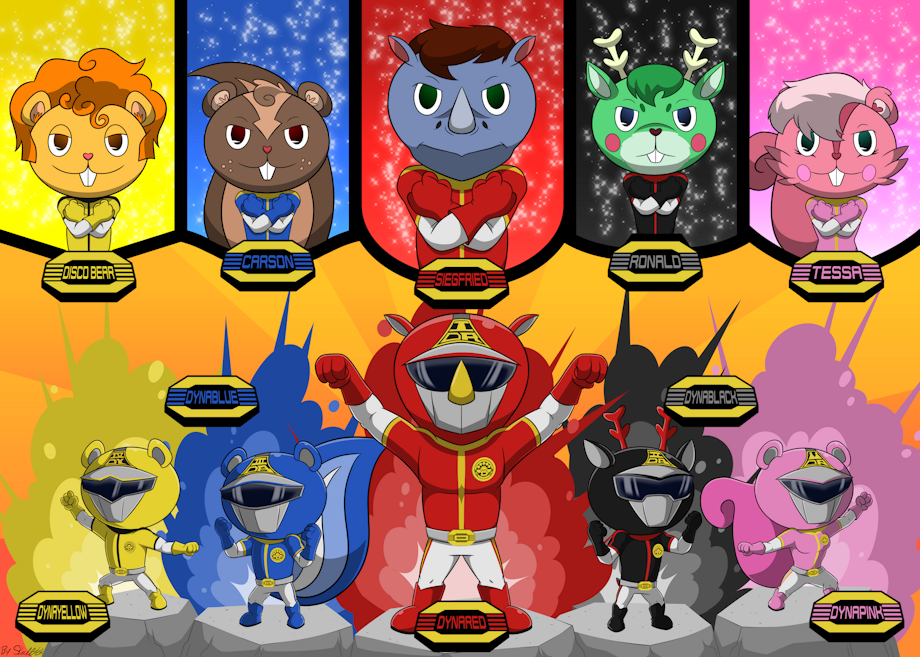 HTF Kagaku Sentai Dynaman/Power Rangers: Battalion Boom by SkullKingFox