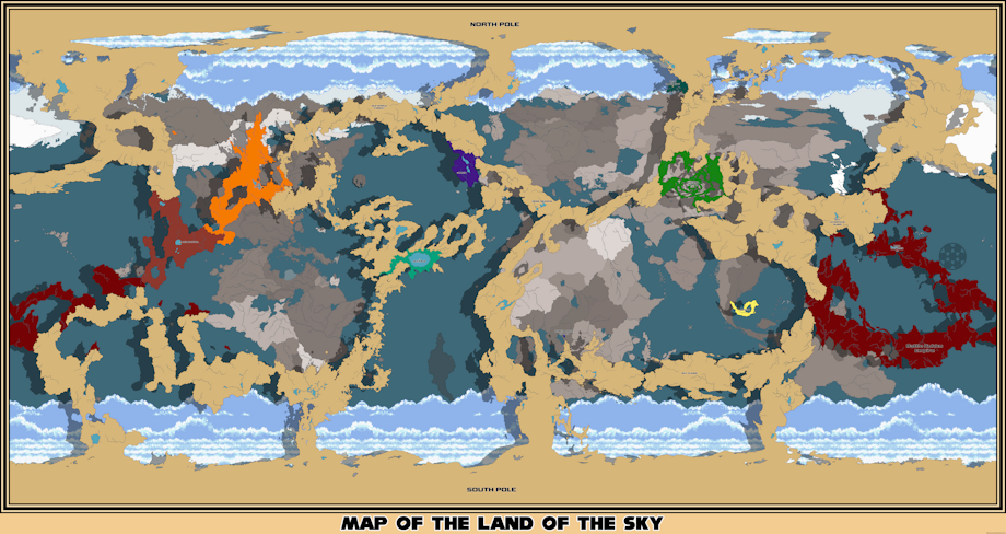 Sonic AU: Map of Mobius by SnowyOwlKonnen