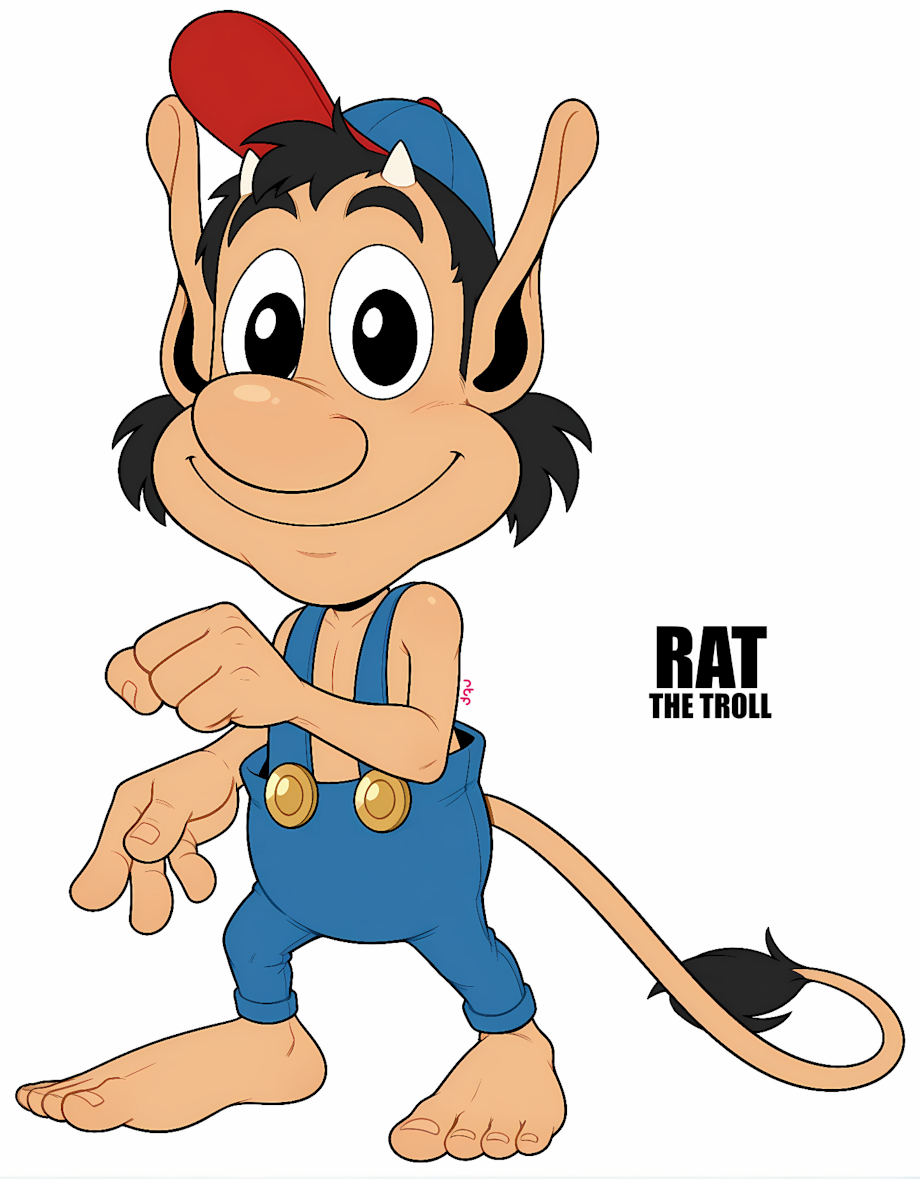 Rat the Troll - AI Enhanced - By RachelTheFictionkin by RachelTheFictionkin