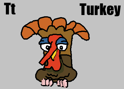 T is for Turkey #3 (My Version) - Turkey (Alphabetimals) by ...
