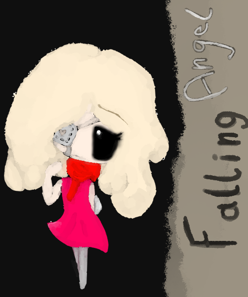 Chibi Falling Angel by UpperGrayNight