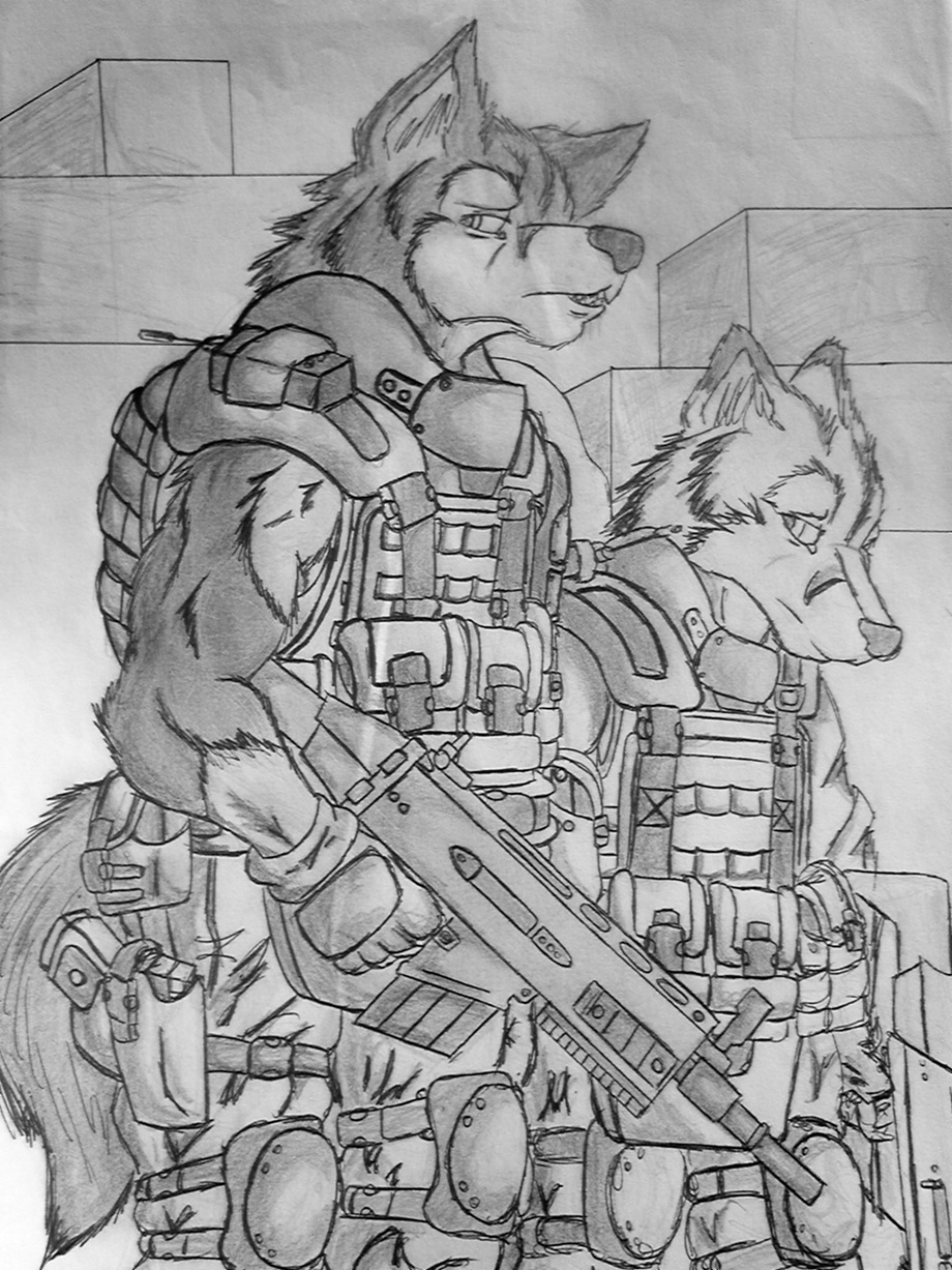 Knight and Rook Shaded by ZenWolf117