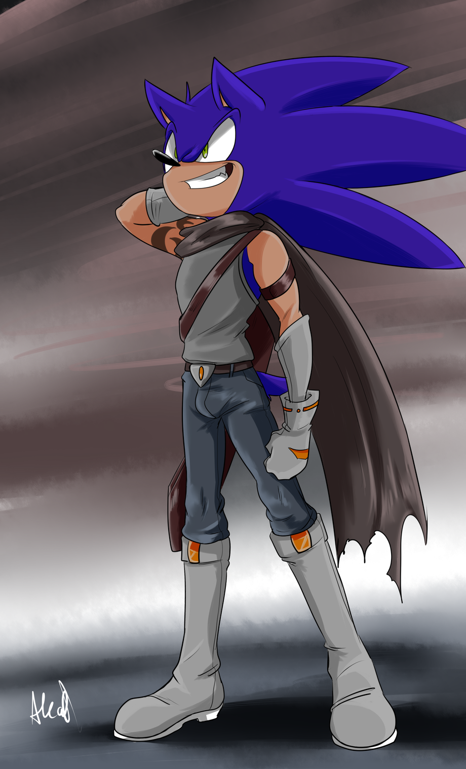 Sonic Fighter Outfit by CobaltPie