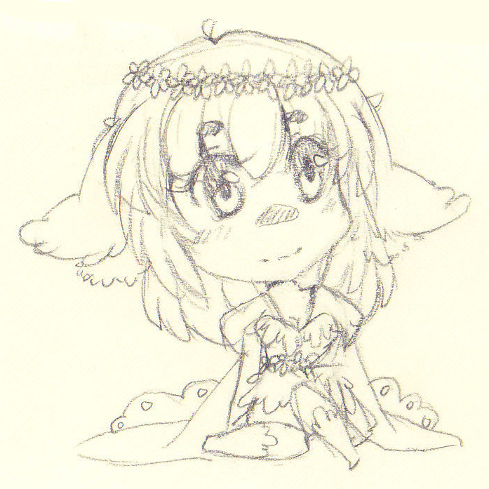 :R: Fleur sketch chibi by XMireillechanX